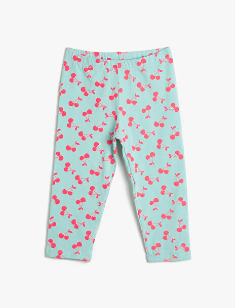 Koton Kız Çocuk Baskılı İnce Esnek Kumaştan Normal Bel Diz Altı Capri Tayt Koton Kız Çocuk Baskılı İnce Esnek Kumaştan Normal Bel Diz Altı Capri Tayt