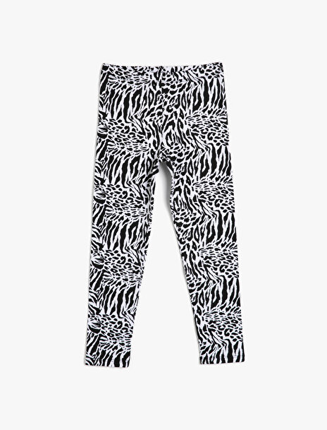Koton Kız Çocuk Zebra Desenli İnce Esnek Kumaştan Normal Bel Uzun Tayt Koton Kız Çocuk Zebra Desenli İnce Esnek Kumaştan Normal Bel Uzun Tayt
