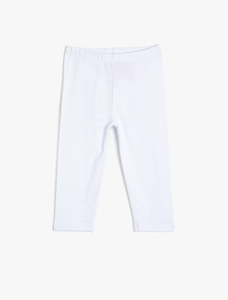 Koton Kız Çocuk İnce Esnek Kumaştan Normal Bel Diz Altı Capri Tayt Koton Kız Çocuk İnce Esnek Kumaştan Normal Bel Diz Altı Capri Tayt