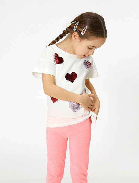 Koton Kız Çocuk İnce Esnek Kumaştan Normal Bel Diz Altı Capri Tayt Koton Kız Çocuk İnce Esnek Kumaştan Normal Bel Diz Altı Capri Tayt