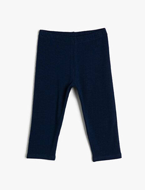 Koton Kız Çocuk İnce Esnek Kumaştan Normal Bel Diz Altı Capri Tayt Koton Kız Çocuk İnce Esnek Kumaştan Normal Bel Diz Altı Capri Tayt