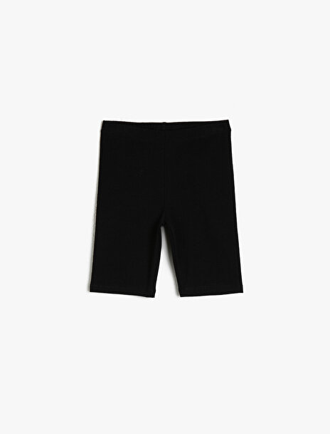 Koton Kız Çocuk İnce Esnek Kumaştan Normal Bel Kısa Tayt