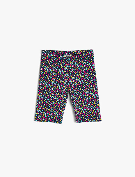 Koton Kız Çocuk Kalp Desenli İnce Esnek Kumaştan Normal Bel Diz Altı Capri Tayt Koton Kız Çocuk Kalp Desenli İnce Esnek Kumaştan Normal Bel Diz Altı Capri Tayt