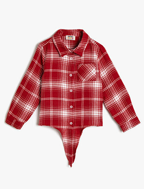 Koton Kız Çocuk Ekoseli Tüylü Kalın Kumaştan Belden Bağlamalı Uzun Kollu Gömlek Koton Kız Çocuk Ekoseli Tüylü Kalın Kumaştan Belden Bağlamalı Uzun Kollu Gömlek