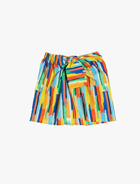 Koton Kız Çocuk Çizgili Normal Bel Etek Koton Kız Çocuk Çizgili Normal Bel Etek