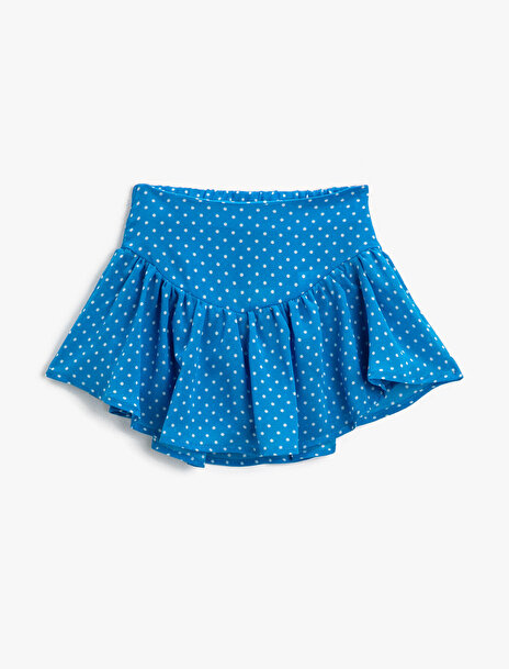 Koton Kız Çocuk Pilili Puantiyeli Normal Bel Etek