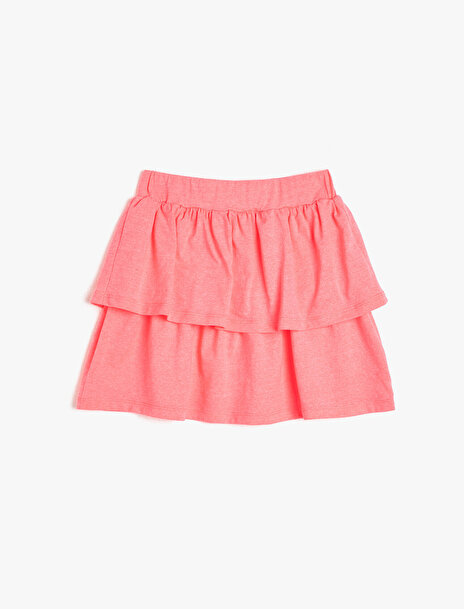 Koton Kız Çocuk Fırfırlı Kat Kat İnce Kumaştan Orta Boy Etek Koton Kız Çocuk Fırfırlı Kat Kat İnce Kumaştan Orta Boy Etek