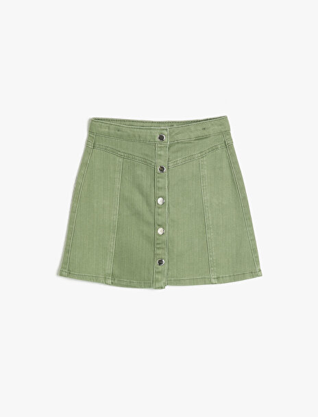 Koton Kız Çocuk İnce Esnek Yumuşak Kumaştan Diz Üstü Etek Koton Kız Çocuk İnce Esnek Yumuşak Kumaştan Diz Üstü Etek