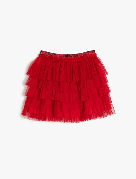 Koton Kız Çocuk Katkat Beli Simli Lastikli Orta Boy Tütü Etek Koton Kız Çocuk Katkat Beli Simli Lastikli Orta Boy Tütü Etek