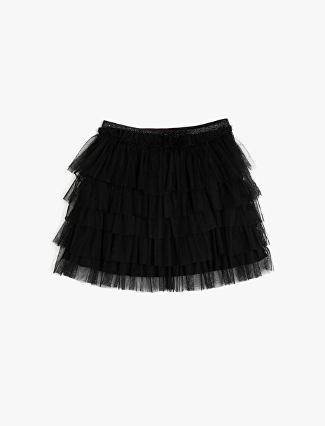 Koton Kız Çocuk Katkat Beli Simli Lastikli Orta Boy Tütü Etek Koton Kız Çocuk Katkat Beli Simli Lastikli Orta Boy Tütü Etek