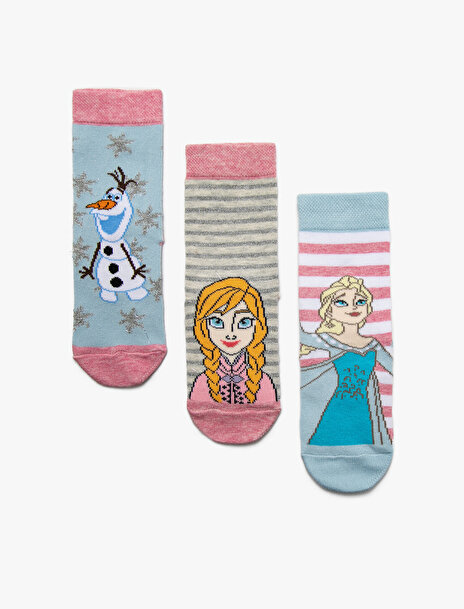 Koton Kız Çocuk Frozen Lisanslı Baskılı Çorap