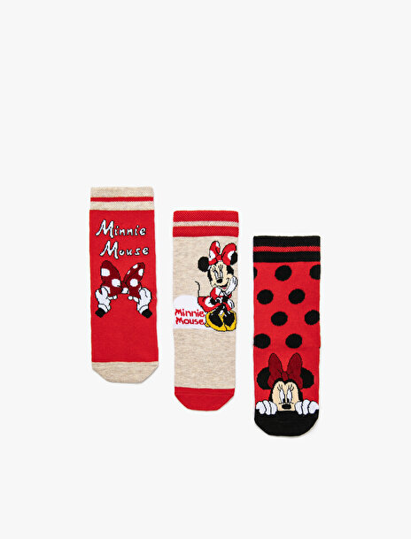 Koton Kız Çocuk 3'lü Minnie by Koton Çorap