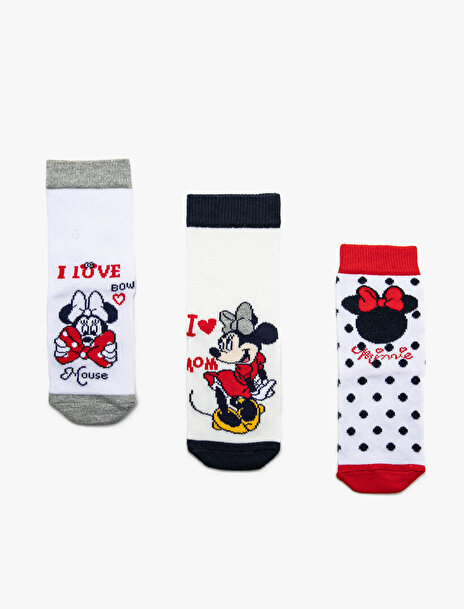 Koton Kız Çocuk 3'lü Minnie by Koton Çorap
