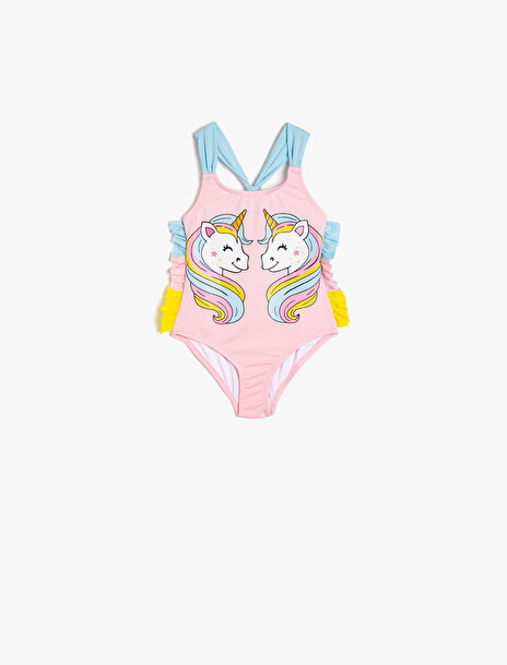 Koton Kız Çocuk Unicorn Baskılı Mayo Koton Kız Çocuk Unicorn Baskılı Mayo