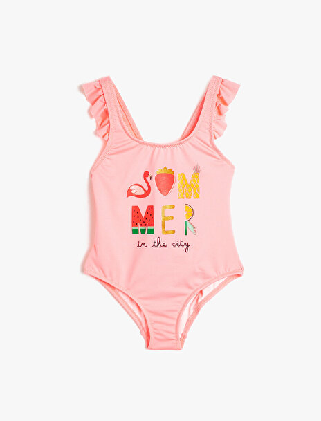 Koton Kız Çocuk Fırfır Detaylı Mayo