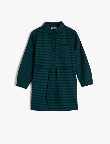 Koton Kız Çocuk Kareli Elbise