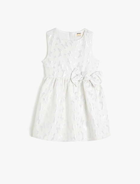 Koton Kız Çocuk Fiyonklu Kolsuz Elbise