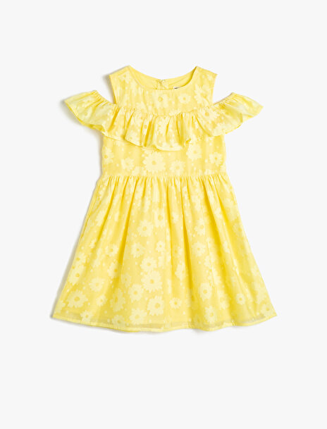 Koton Kız Çocuk Firfirli Yazlık Çiçekli Elbise