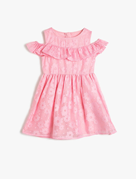 Koton Kız Çocuk Firfirli Yazlık Çiçekli Elbise