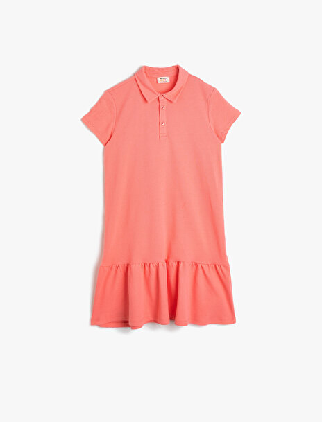 Koton Kız Çocuk Polo Yakalı Kısa Kollu Basic Orta Boy Elbise Koton Kız Çocuk Polo Yakalı Kısa Kollu Basic Orta Boy Elbise