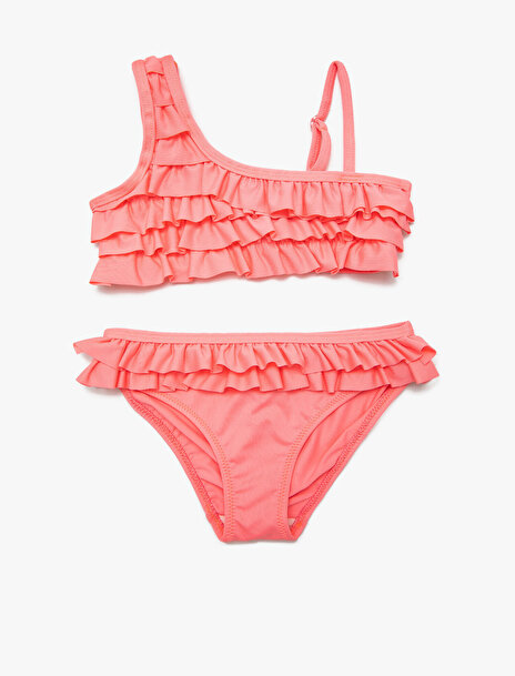 Koton Kız Çocuk Fırfır Detaylı Mayo