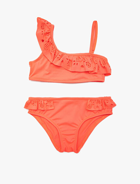 Koton Kız Çocuk Fırfır Detaylı Mayo