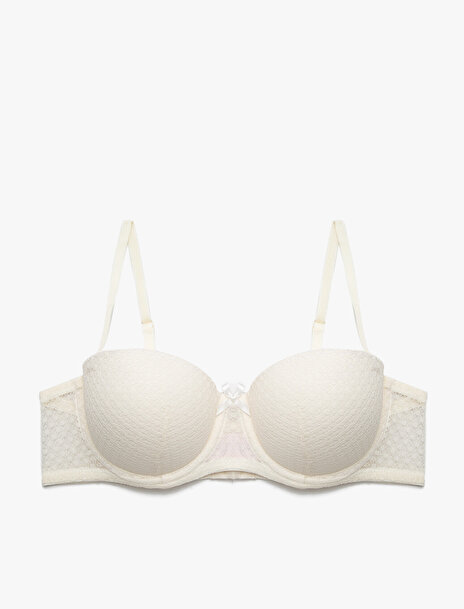 Koton Kadın Kaplı Dolgulu Balenli Push Up Sütyen