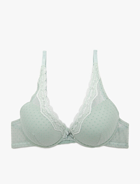 Koton Kadın Kaplı Dolgulu Balenli Push Up Sütyen