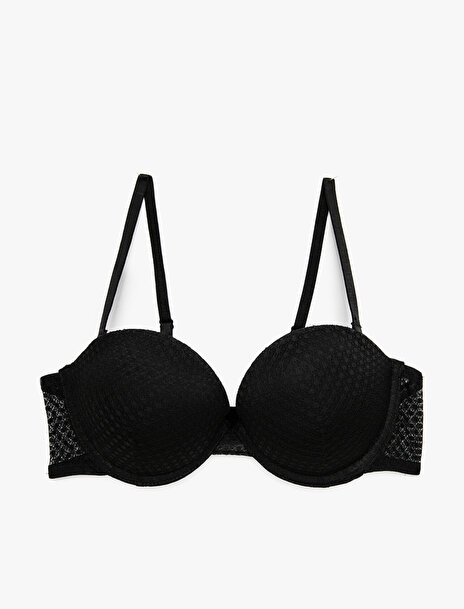 Koton Kadın Dantel Detaylı Maximizer Kaplı Ekstra Dolgulu Balenli Sütyen