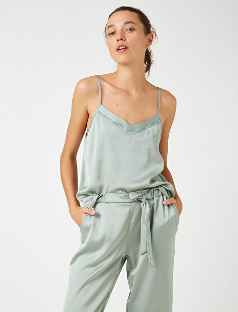 Koton Kadın Saten İnce Askılı Tank Top