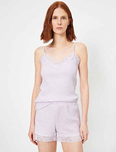 Koton Kadın Dantel Detaylı Şort