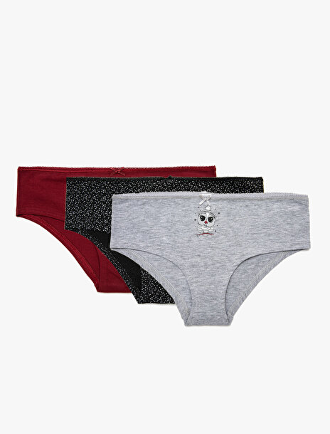 Koton Kadın 3'lü Hipster Külot