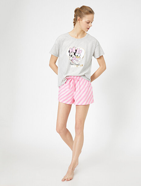 Koton Kadın Disney Baskılı Pijama Takımı