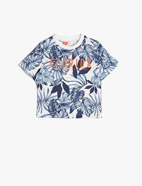 Koton Erkek Çocuk Desenli T-Shirt