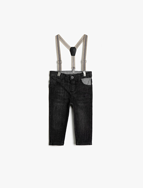 Koton Erkek Çocuk Kemer Detaylı Jean Pantolon Koton Erkek Çocuk Kemer Detaylı Jean Pantolon