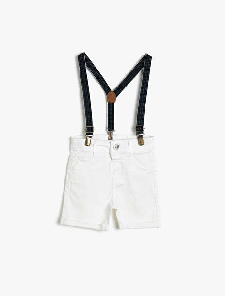 Koton Erkek Çocuk Kemer Detaylı Jean Şort