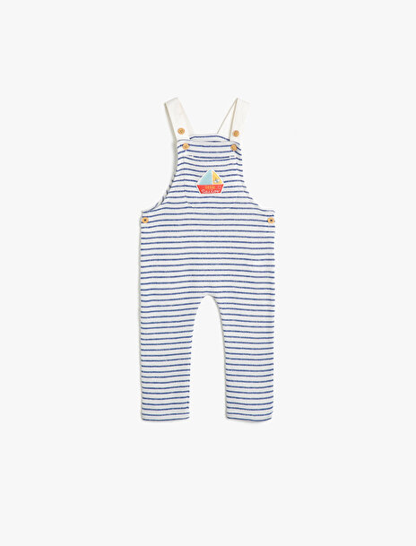 Koton Erkek Çocuk Çizgili Tulum