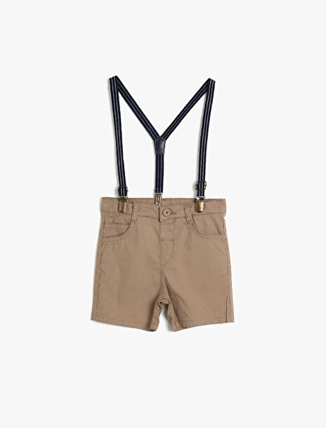 Koton Erkek Çocuk Cepli Düğmeli Şort