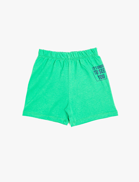Koton Erkek Çocuk Baskılı Normal Bel Basic Şort