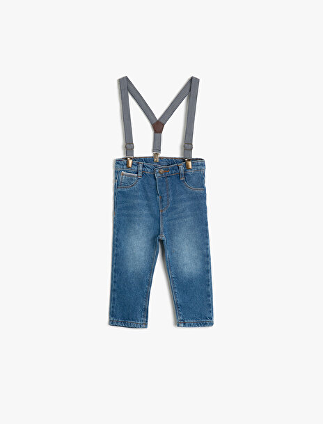Koton Erkek Çocuk Kemer Detaylı Jean Pantolon Koton Erkek Çocuk Kemer Detaylı Jean Pantolon