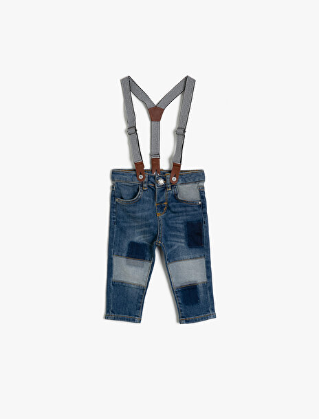 Koton Erkek Çocuk Kemer Detaylı Jean Pantolon Koton Erkek Çocuk Kemer Detaylı Jean Pantolon