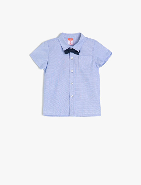Koton Erkek Çocuk Klasik Yaka Kısa Kollu Cepli Gömlek