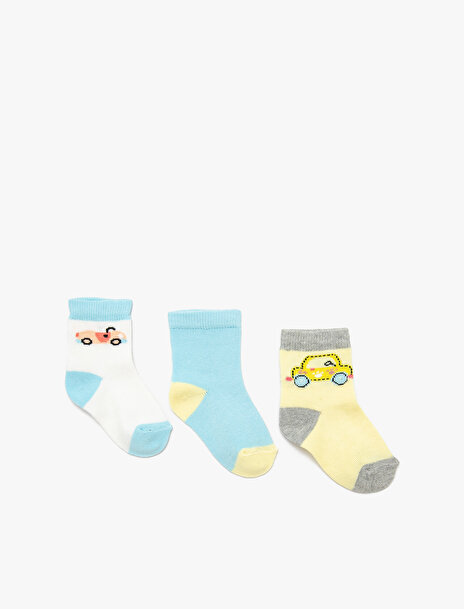 Koton Erkek Çocuk Erkek Bebek 3'lü Çorap Koton Erkek Çocuk Erkek Bebek 3'lü Çorap