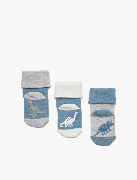 Koton Erkek Çocuk 3'lü Erkek Bebek Çorap Koton Erkek Çocuk 3'lü Erkek Bebek Çorap