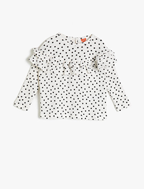 Koton Kız Çocuk Puantiyeli T-Shirt