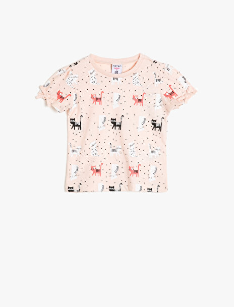 Koton Kız Çocuk Koton Love Baskılı Tişört