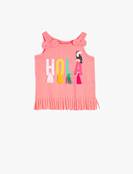 Koton Kız Çocuk İşlemeli Atlet