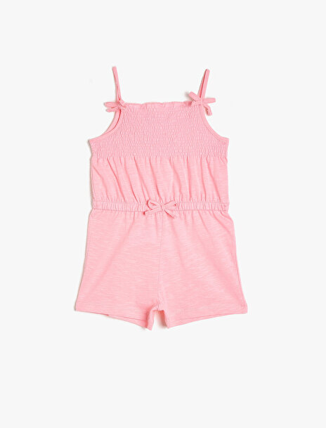 Koton Kız Çocuk Fiyonk Detaylı Tulum