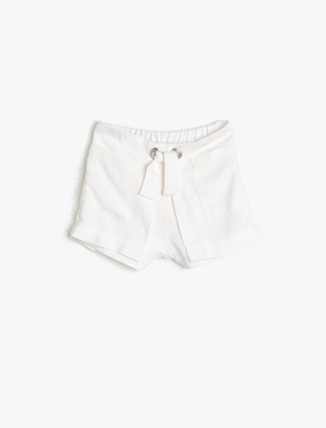 Koton Kız Çocuk Kuş Gözü Detaylı Şort