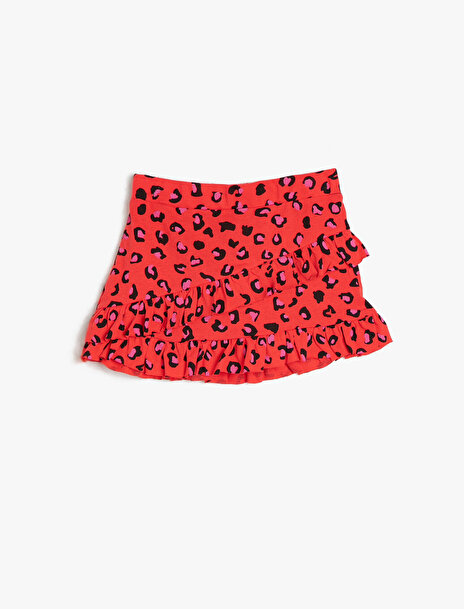 Koton Kız Çocuk Leopar Desenli Etek